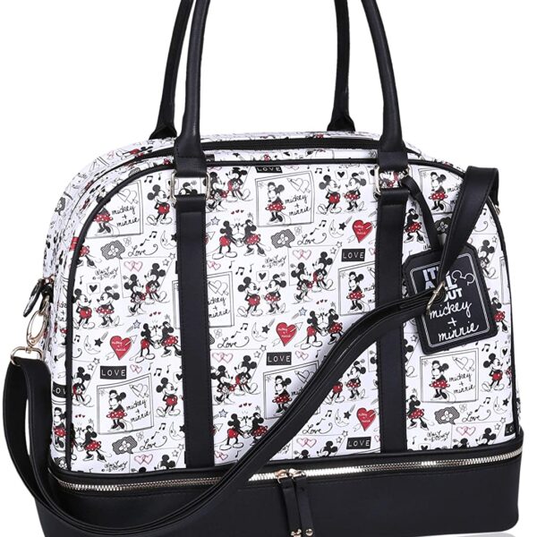 Disney Mickey And Minnie Mouse Weekend Travel Luggage Holdall Bag - OGalax