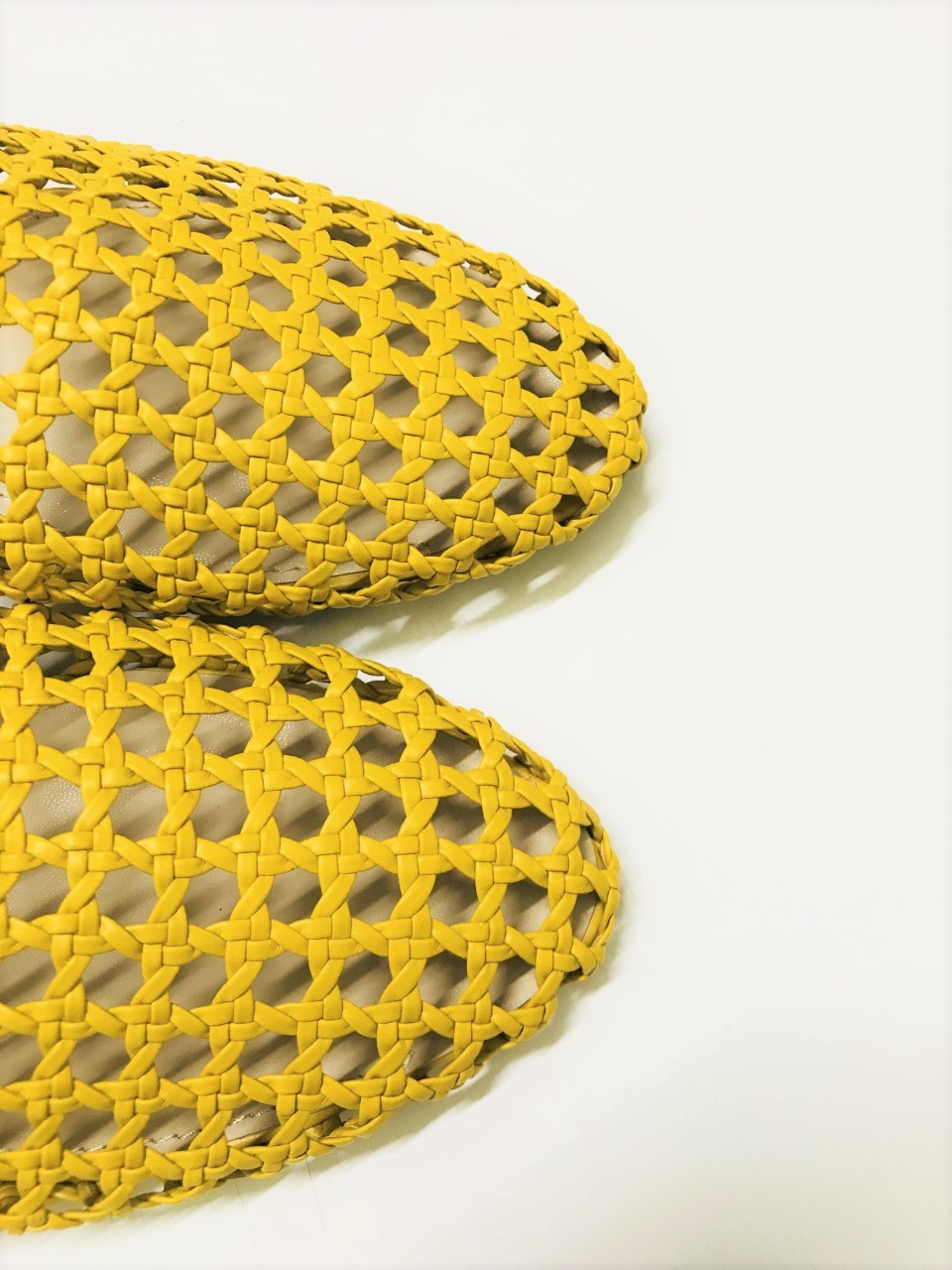 Forever 21 Mustard Closed Toe Mesh Sandal - OGalax