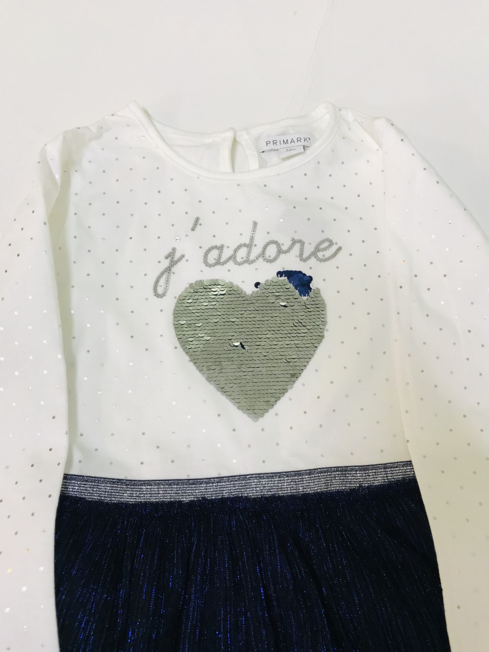 Primark Silver Heart Adore Frock - OGalax